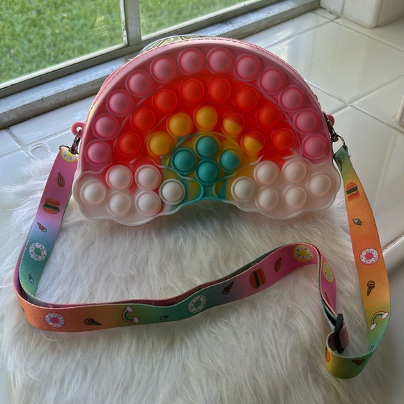 Bags | Pop Pops Fidget Multicolor Rainbow Bag | Poshmark